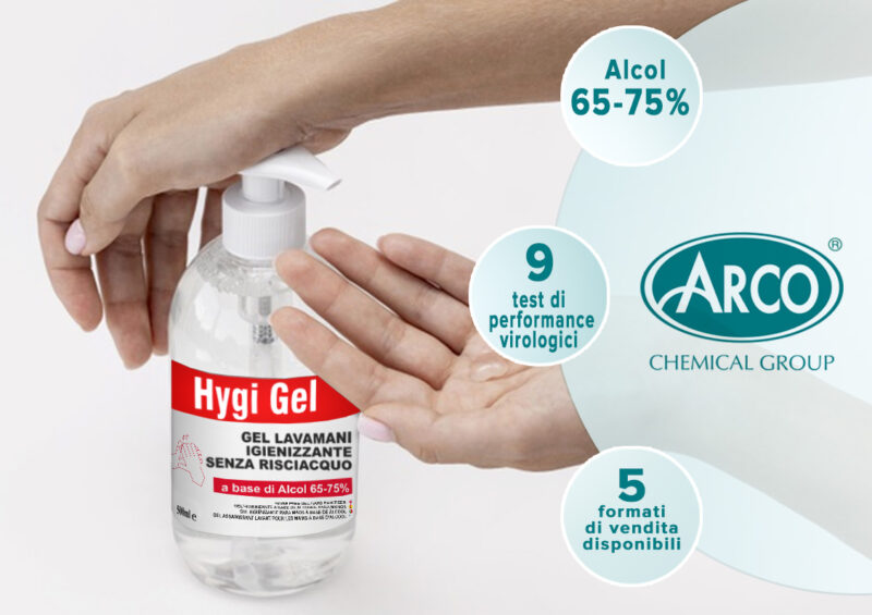 HYGI GEL, gel igienizzante - Cleaning Community