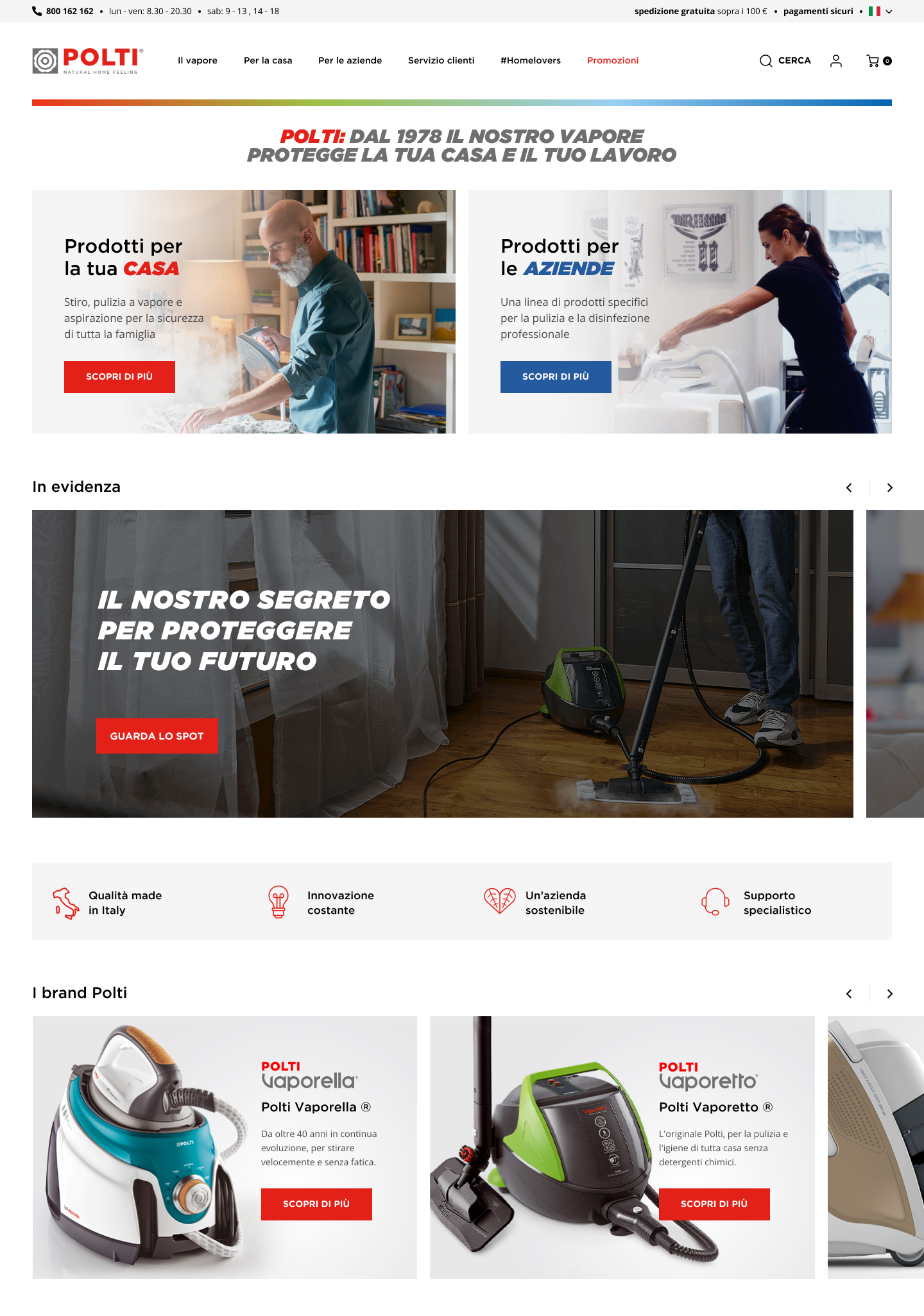 Polti: nuovo sito, più smart e funzionale - Cleaning Community